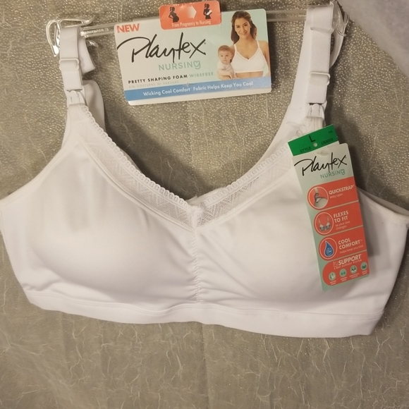 Playtex | Intimates & Sleepwear | Nwt Playtex Nursing Bra Lxl Wirefree ...